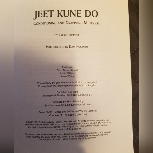 Other | Jeet Kune Do Conditioning And Grappling Methods By Larry ...
